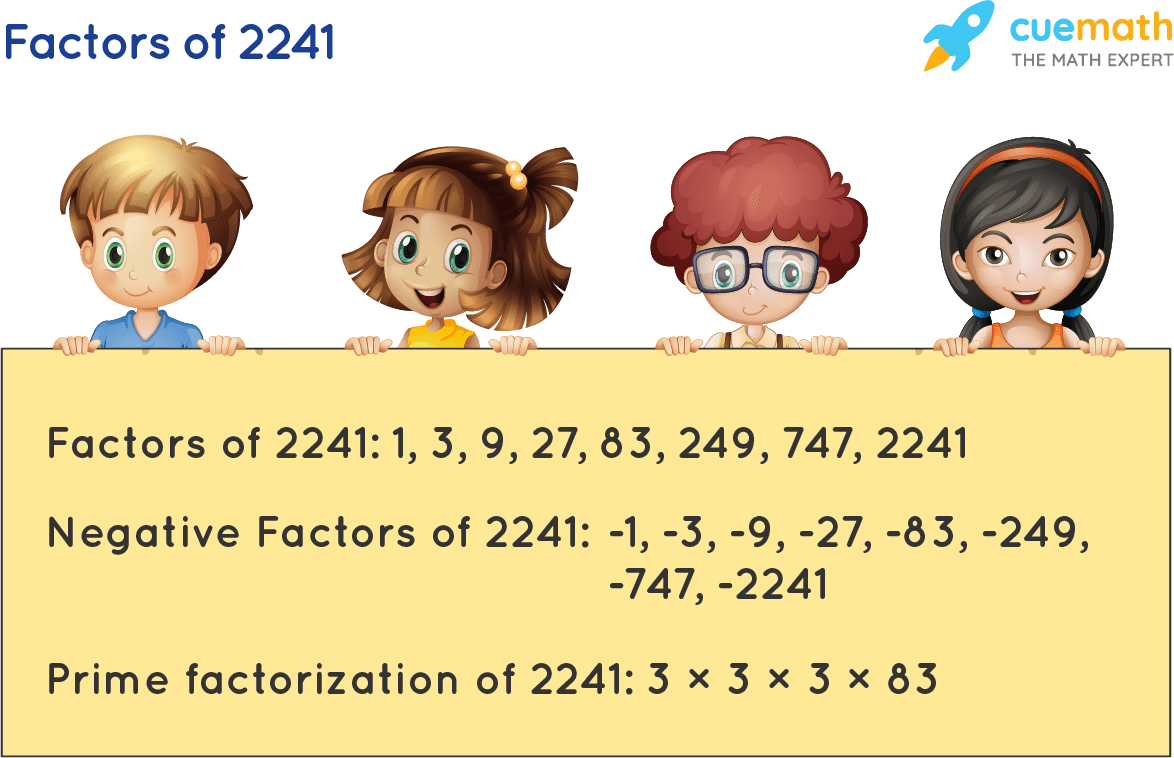 Factors Of 2241 Find Prime Factorization Factors Of 2241