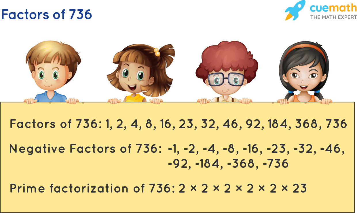 Factors Of 736 Find Prime Factorization Factors Of 736