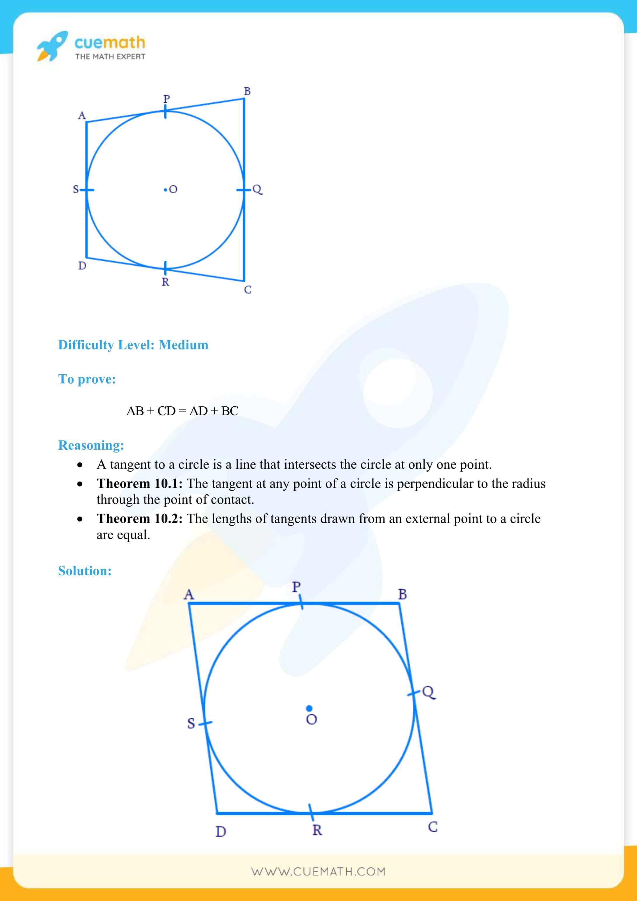 NCERT Solutions Class 10 Maths Chapter 10 Circles Access Free PDF NCERT Solutions Class 10 Maths Chapter 10 Circles Access Free PDF