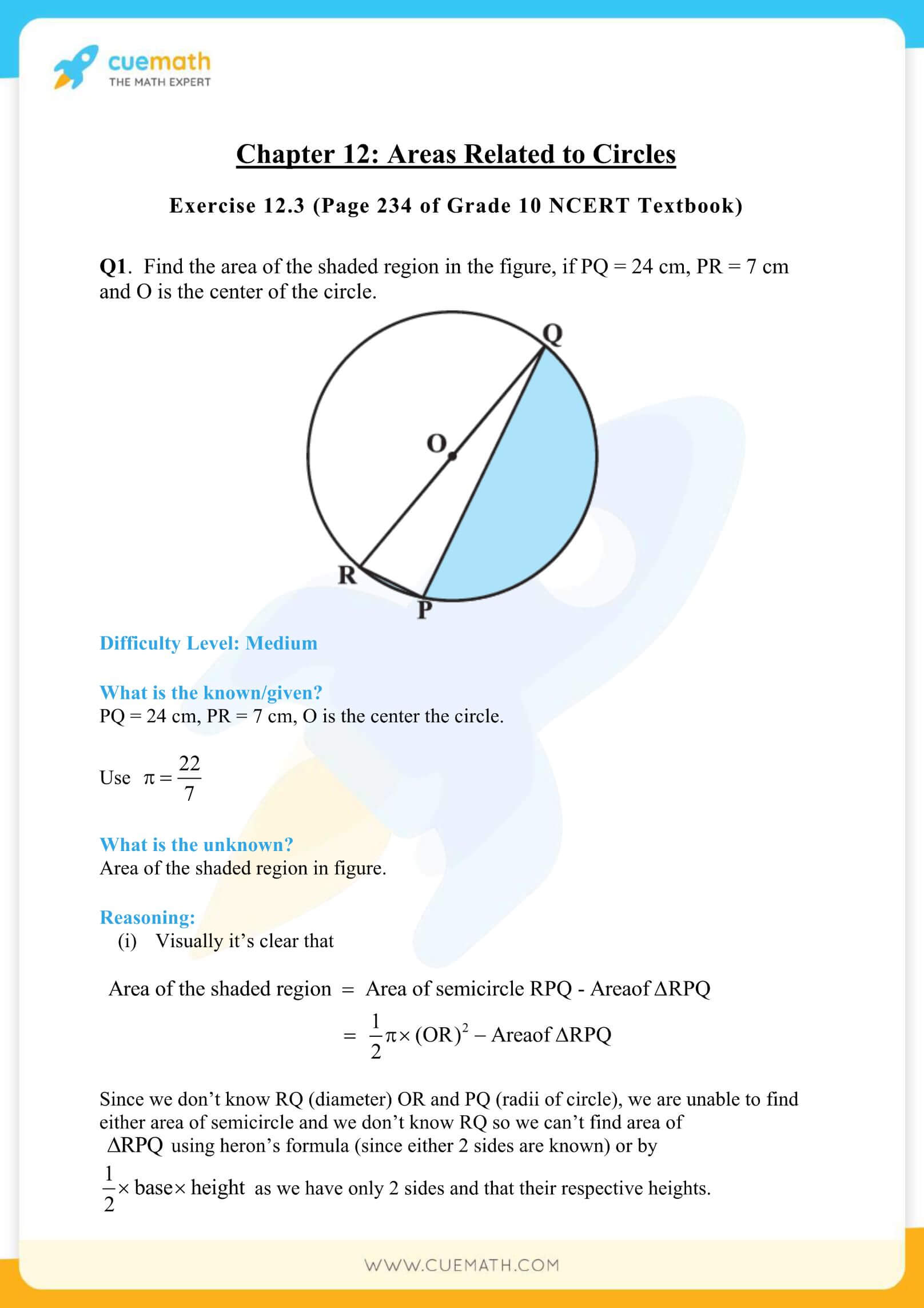 NCERT Solutions Class 10 Maths Chapter 12 Exercise 12 3 Areas Related NCERT Solutions Class 10 Maths Chapter 12 Exercise 12 3 Areas Related