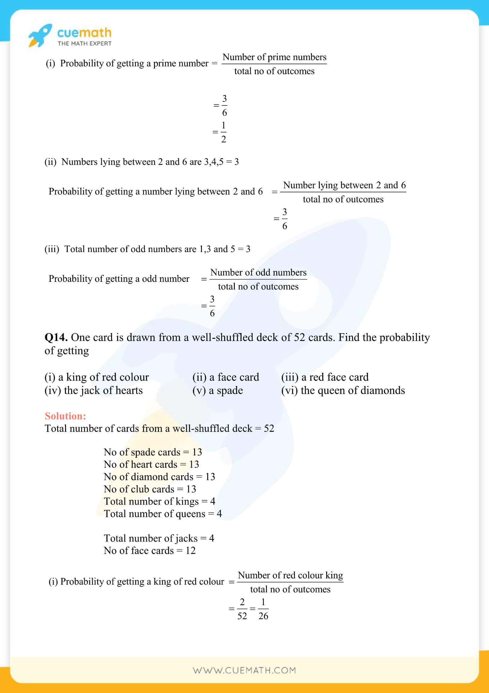 NCERT Solutions Class 10 Maths Chapter 15 Probability Access PDF