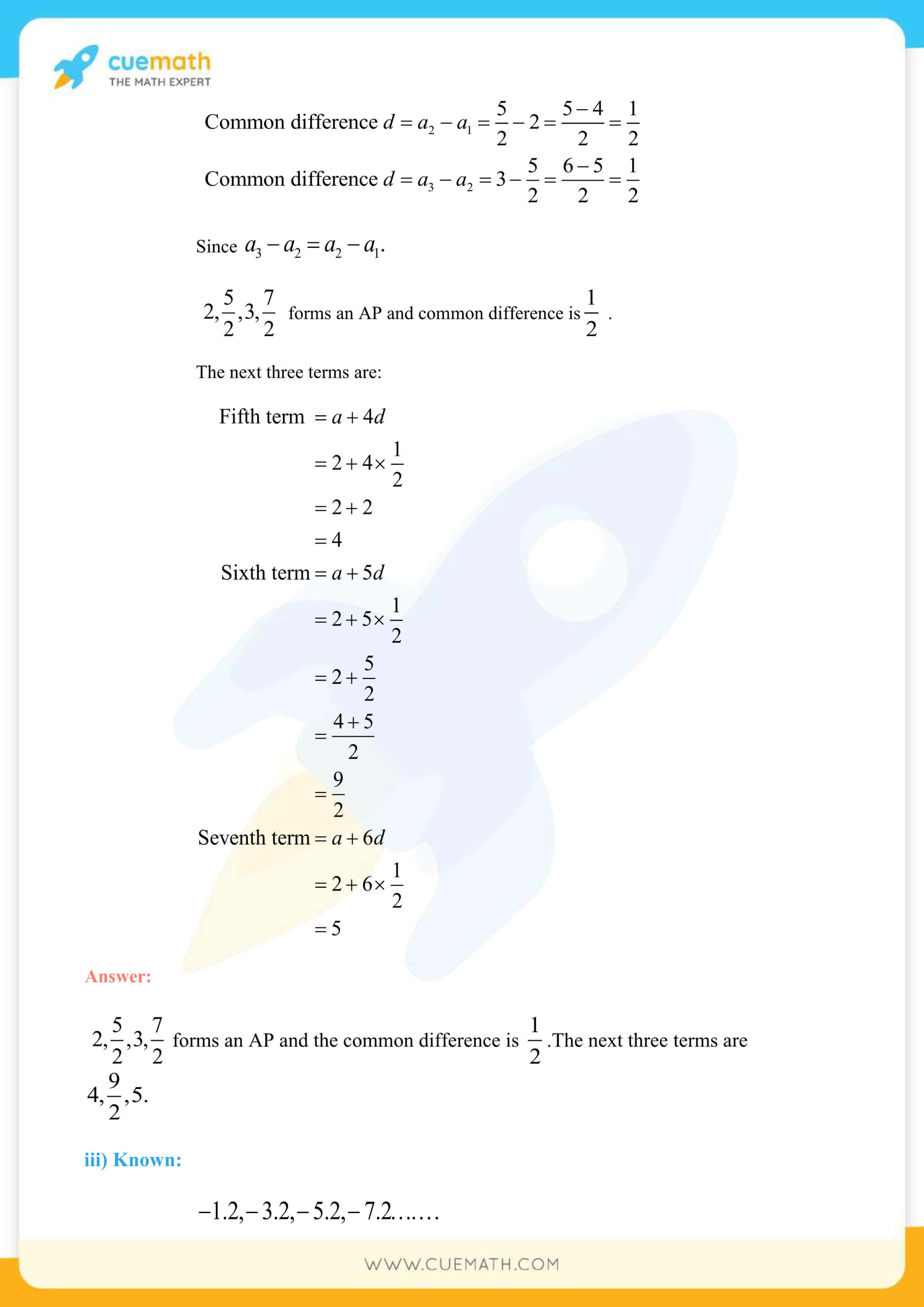 NCERT Solutions Class 10 Maths Chapter 5 Exercise 5 1 Arithmetic