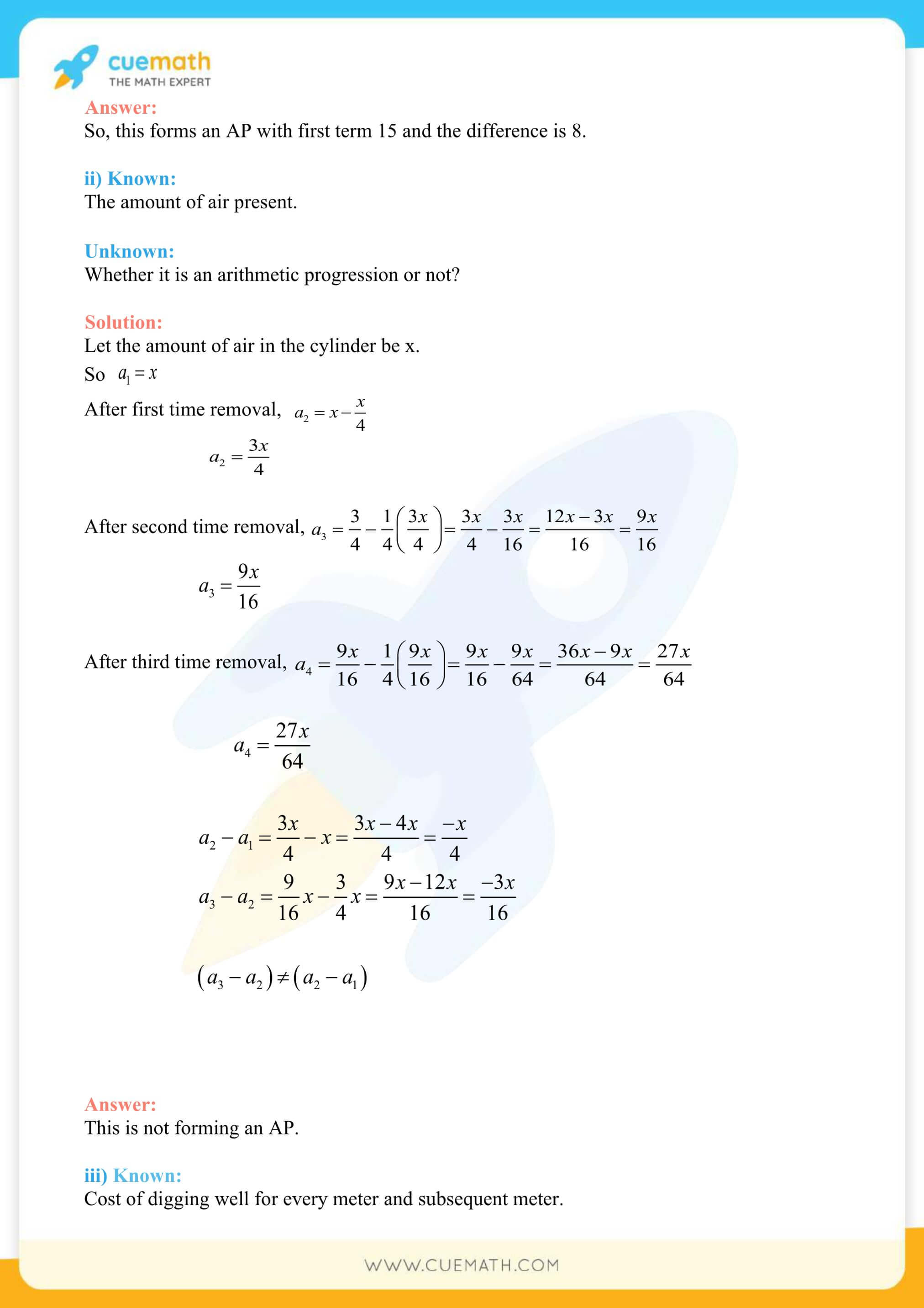 NCERT Solutions Class 10 Maths Chapter 5 Arithmetic Progressions Free PDF NCERT Solutions Class 10 Maths Chapter 5 Arithmetic Progressions Free PDF