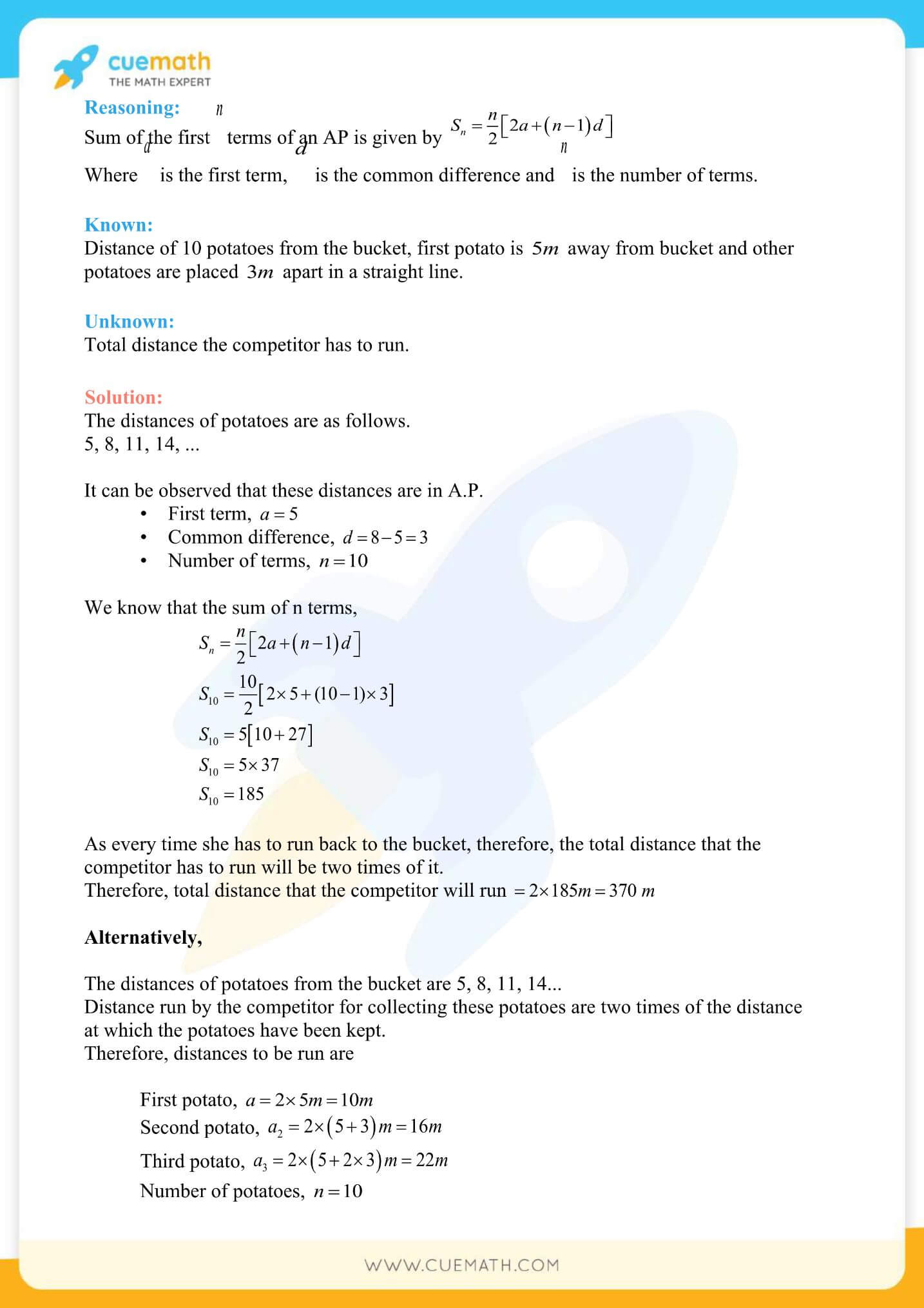 NCERT Solutions Class 10 Maths Chapter 5 Ex 5 3 Arithmetic Progressions