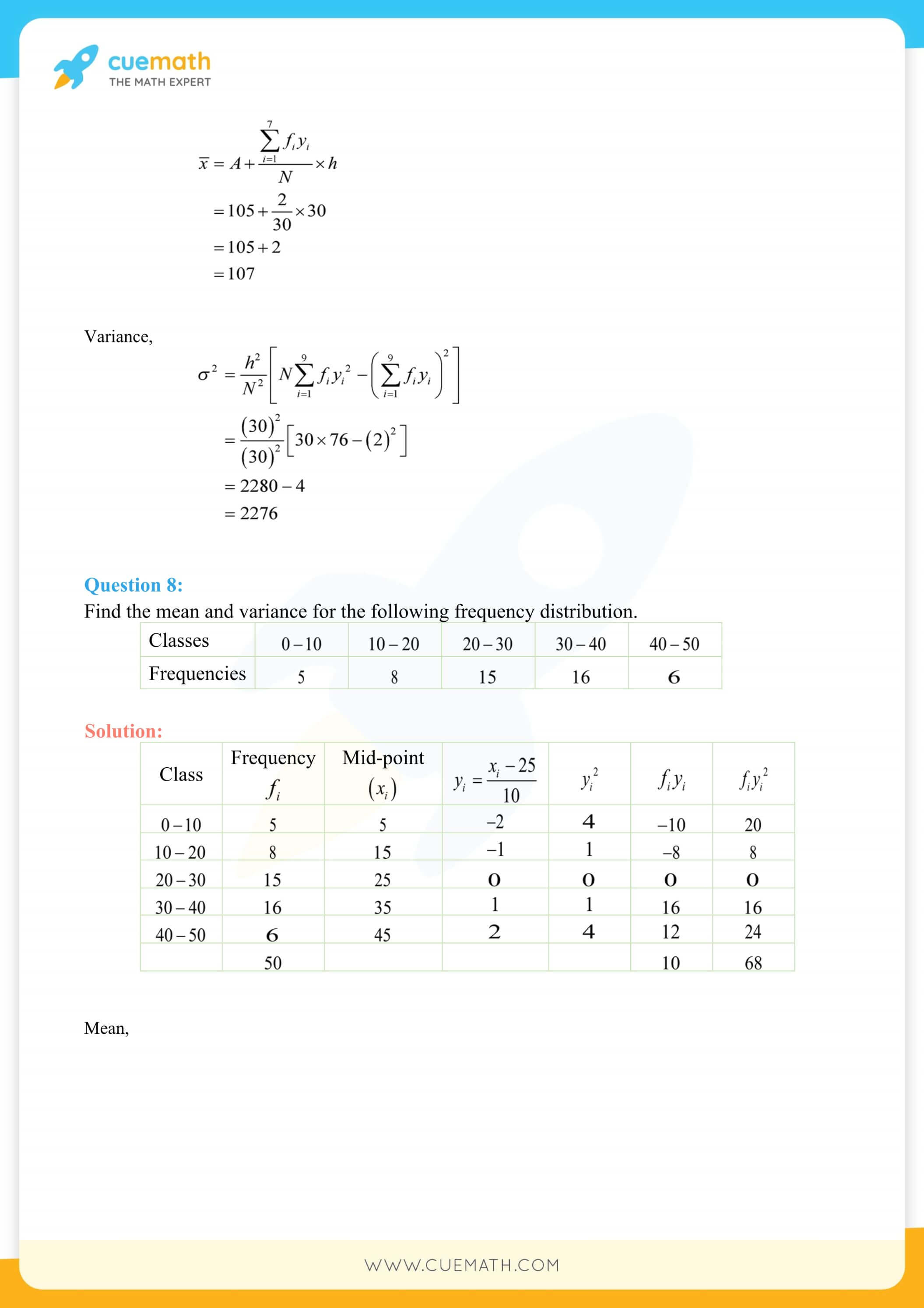 NCERT Solutions For Class 11 Maths Chapter 15 Exercise 15 2 Statistics