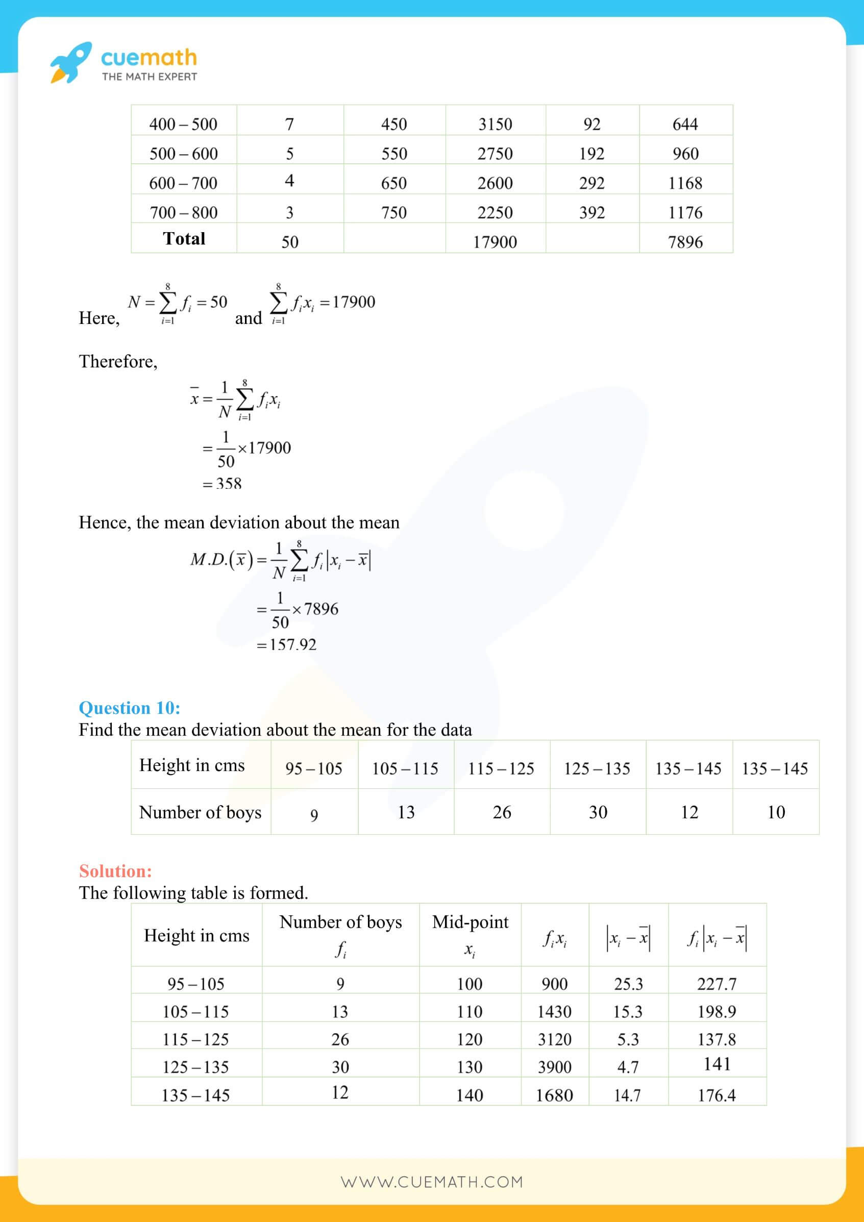NCERT Solutions For Class 11 Maths Chapter 15 Exercise 15 1 Statistics NCERT Solutions For Class 11 Maths Chapter 15 Exercise 15 1 Statistics