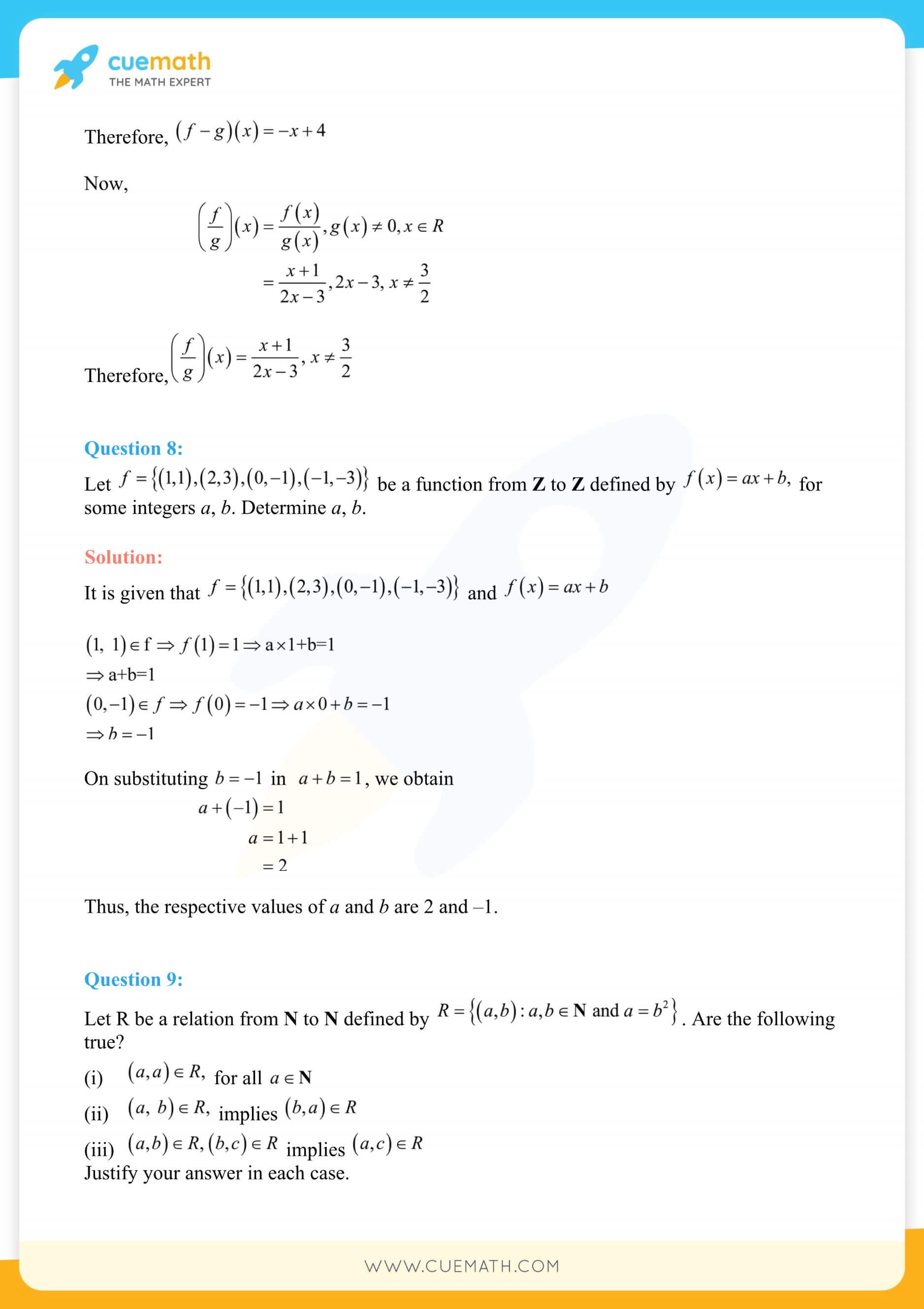 NCERT Solutions For Class 11 Maths Chapter 2 Miscellaneous Exercise