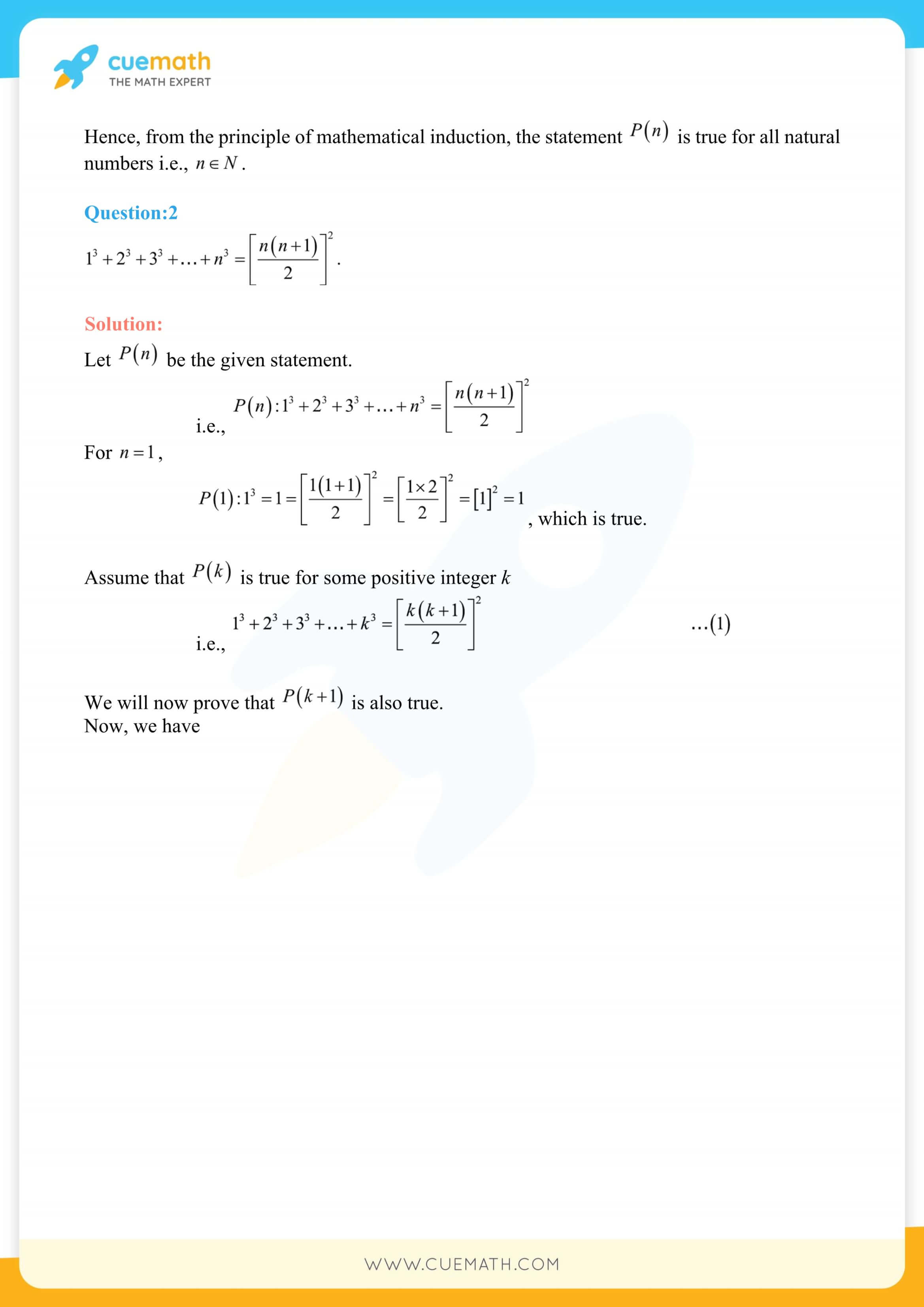 NCERT Solutions For Class 11 Maths Chapter 4 Exercise 4 1 Principle Of