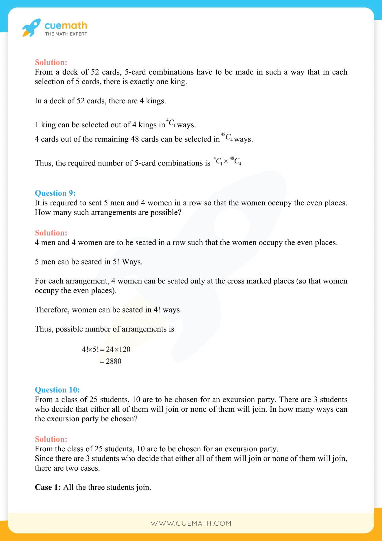 NCERT Solutions For Class 11 Maths Chapter 7 Miscellaneous Exercise