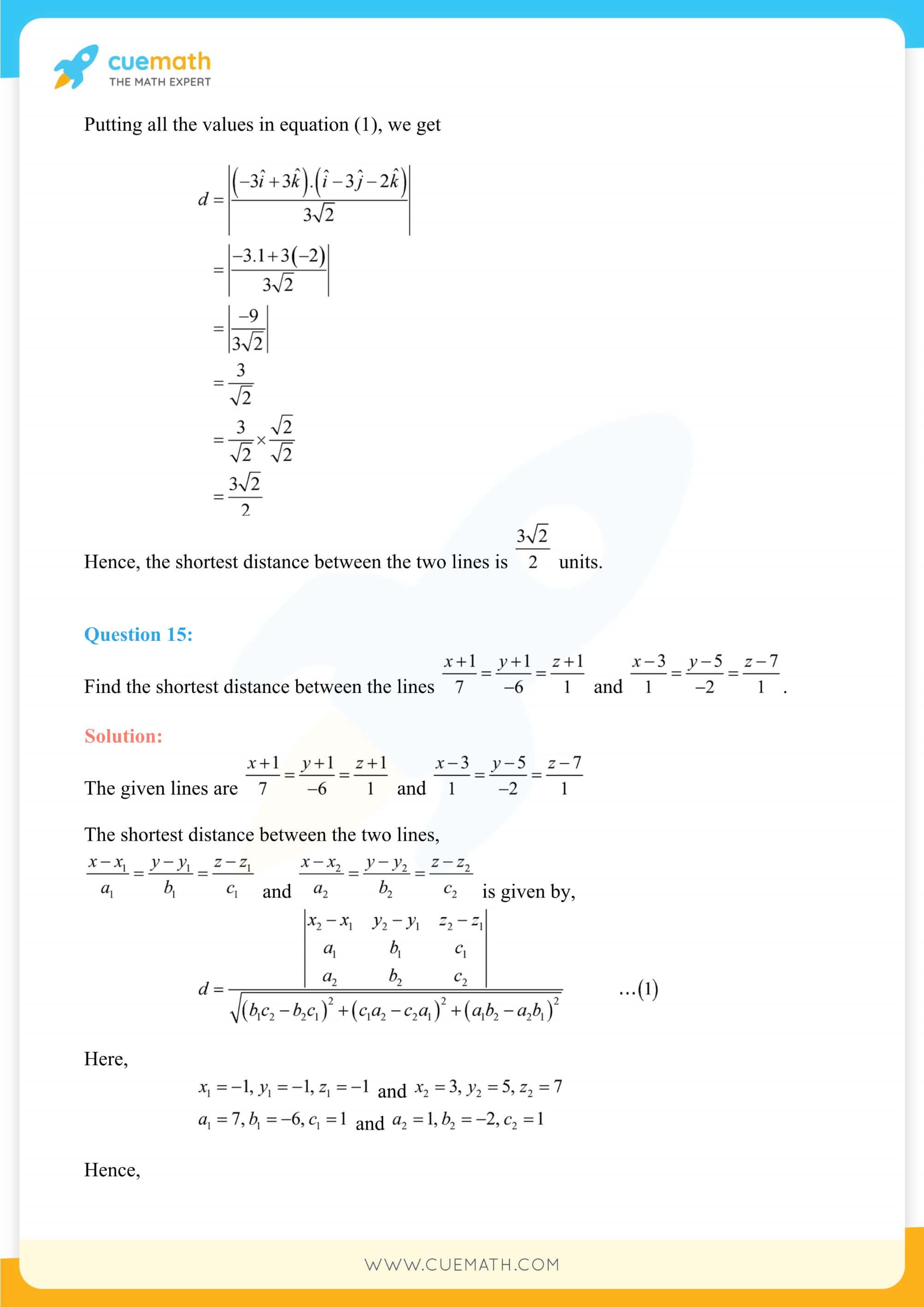 NCERT Solutions For Class 12 Maths Chapter 11 Exercise 11 2 Free PDF