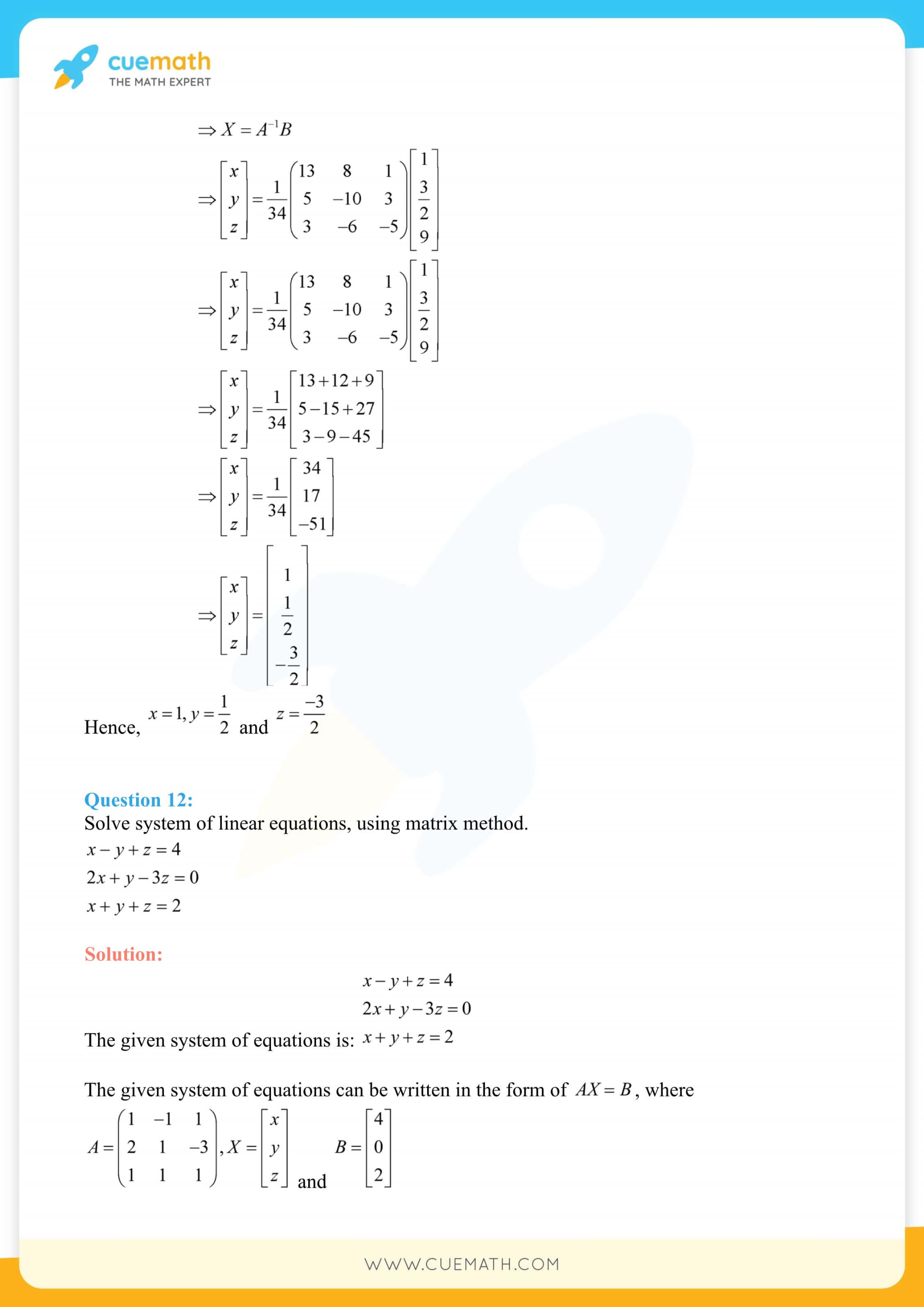 NCERT Solutions For Class 12 Maths Chapter 4 Exercise 4 6 Determinants