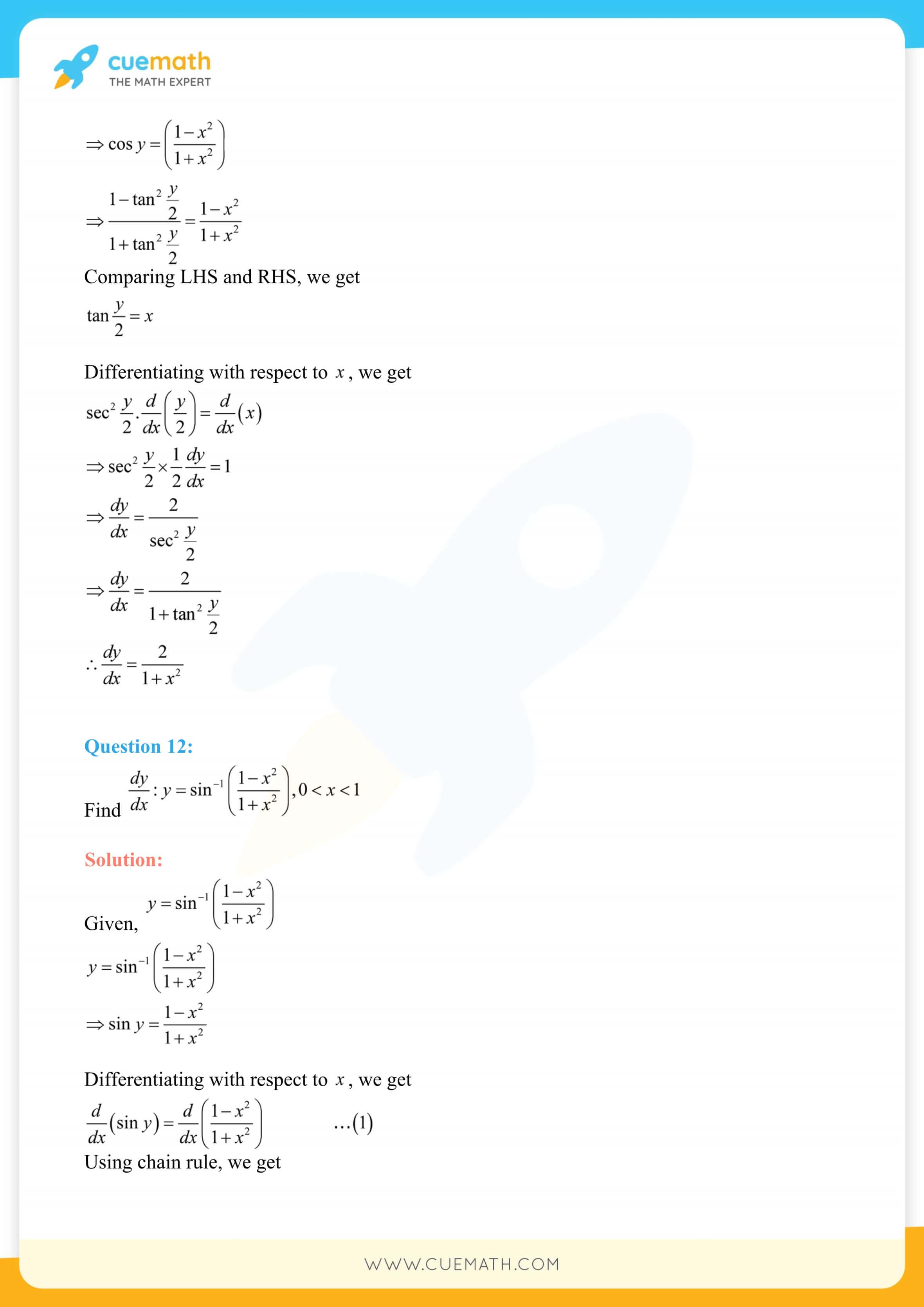 NCERT Solutions For Class 12 Maths Chapter 5 Exercise 5 3 Continuity NCERT Solutions For Class 12 Maths Chapter 5 Exercise 5 3 Continuity