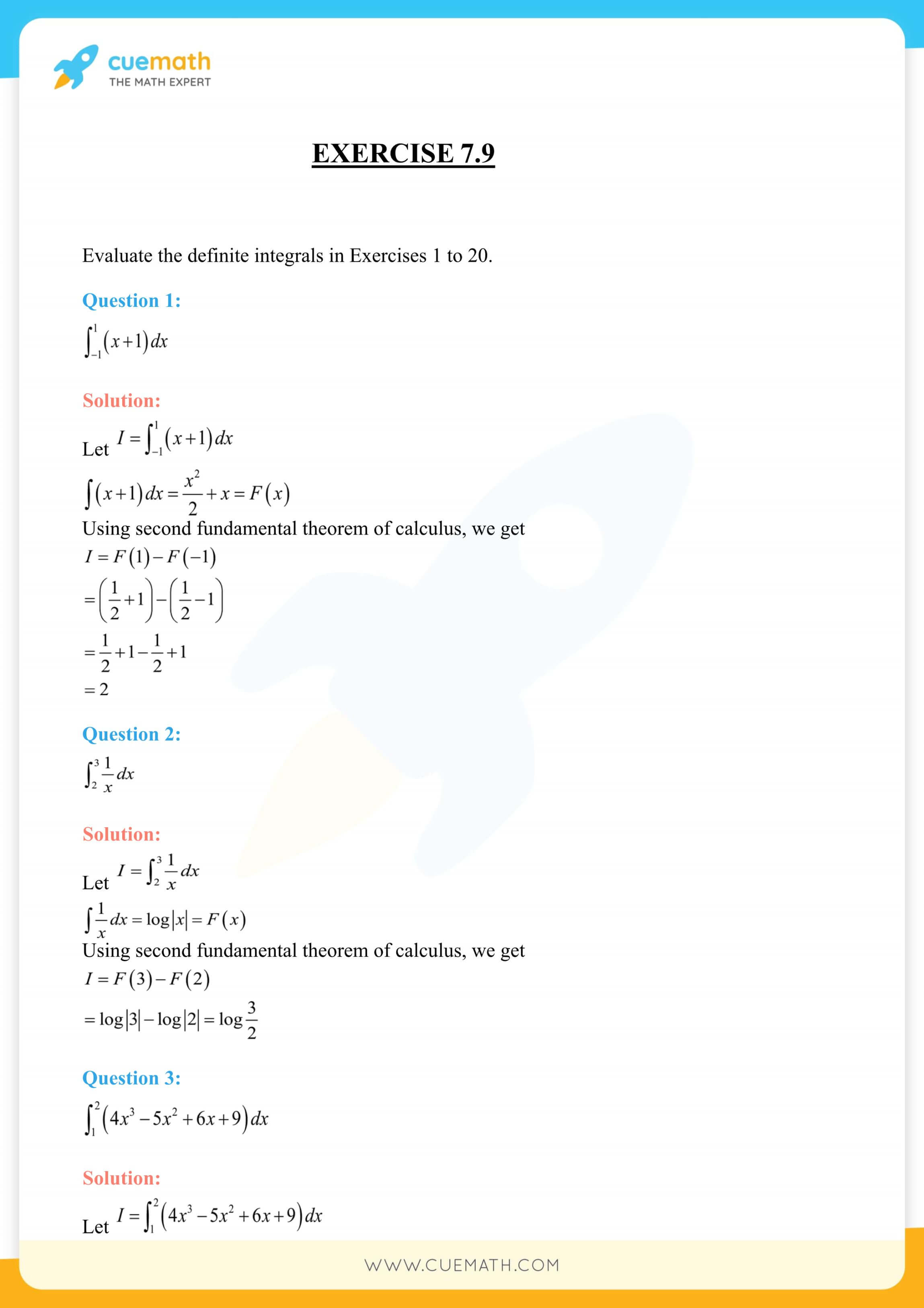 NCERT Solutions For Class 12 Maths Chapter 7 Exercise 7 9 Integrals NCERT Solutions For Class 12 Maths Chapter 7 Exercise 7 9 Integrals