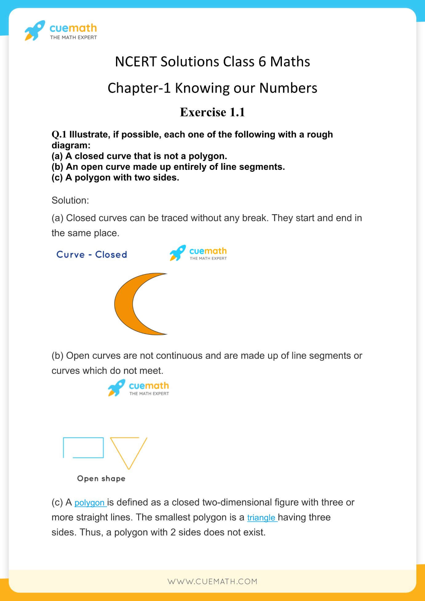 NCERT Solutions For Class 6 Maths Chapter 1 Exercise 1 1 Knowing Your