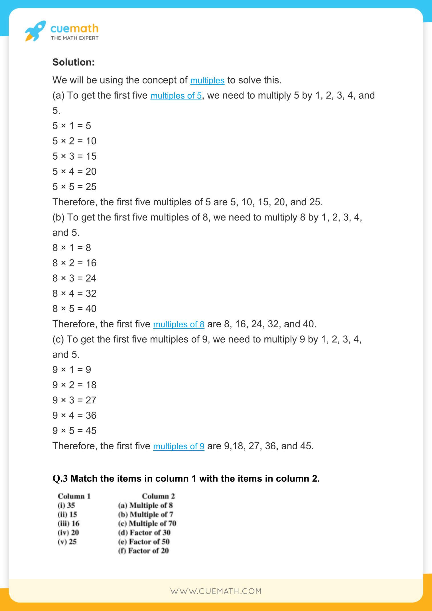 NCERT Solutions Class 6 Maths Chapter 3 Exercise 3 1 Playing With