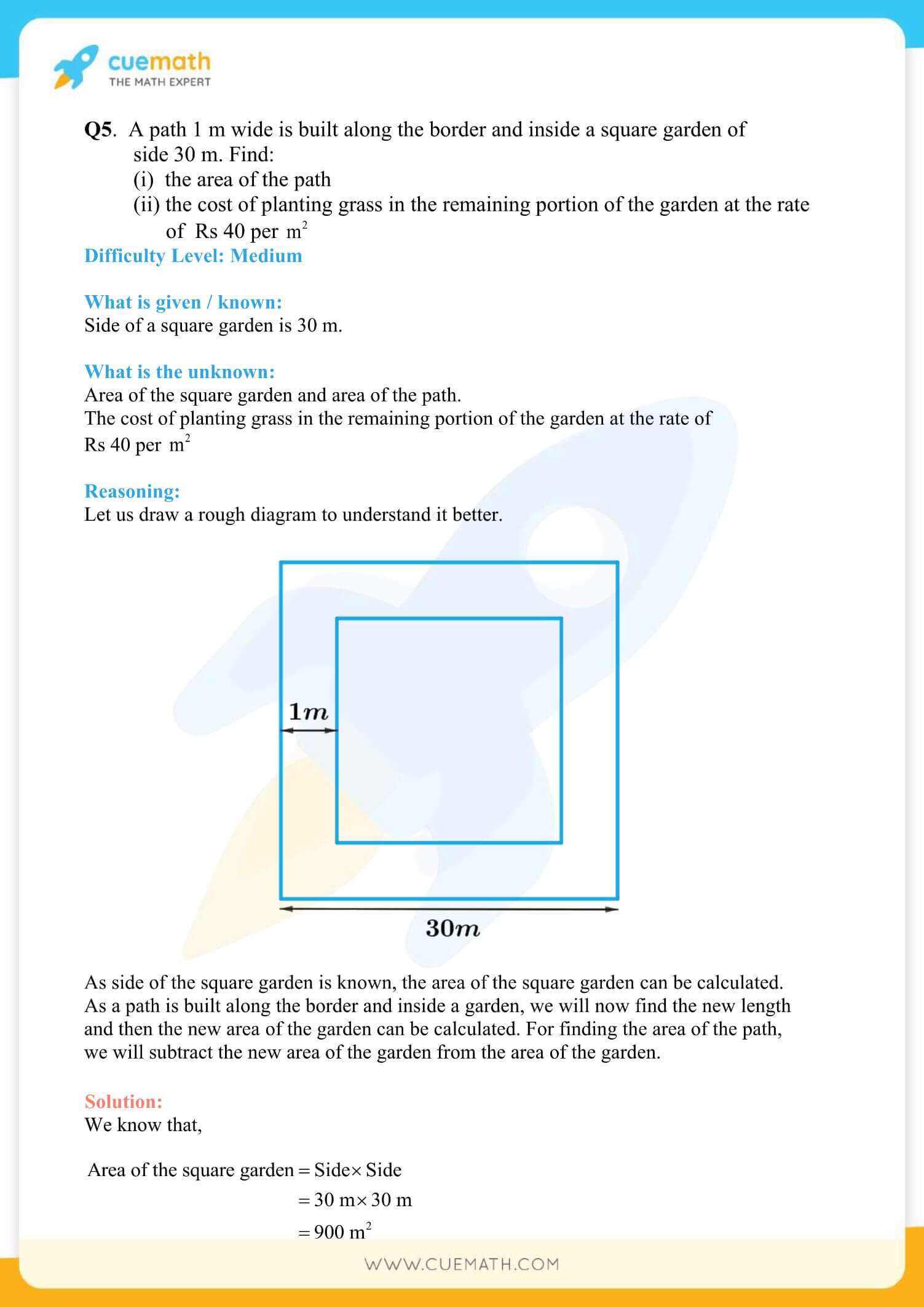 NCERT Solutions Class 7 Maths Chapter 11 Perimeter And Area Access PDF
