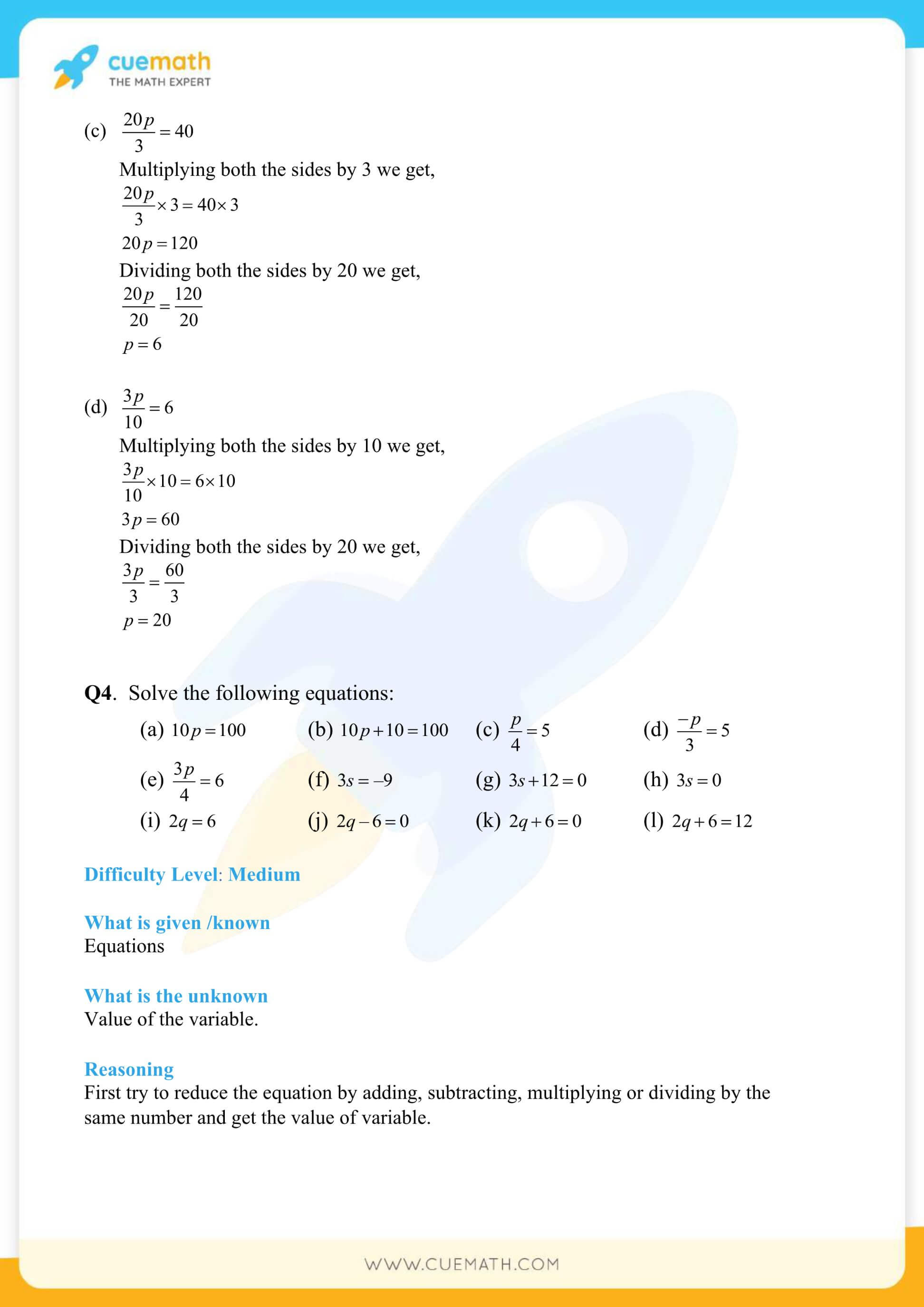 NCERT Solutions Class 7 Maths Chapter 4 Exercise 4 2 Free PDF NCERT Solutions Class 7 Maths Chapter 4 Exercise 4 2 Free PDF