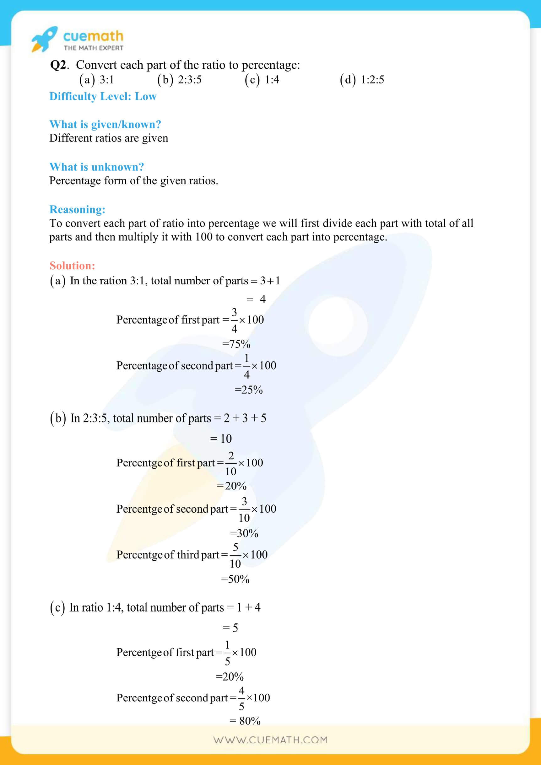 NCERT Solutions Class 7 Maths Chapter 8 Comparing Quantities