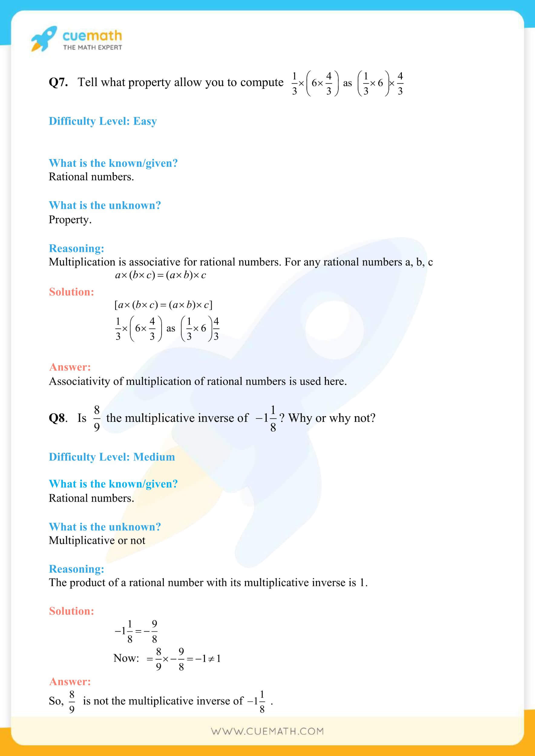 NCERT Solutions Class 8 Maths Chapter 1 Rational Numbers Access PDF NCERT Solutions Class 8 Maths Chapter 1 Rational Numbers Access PDF