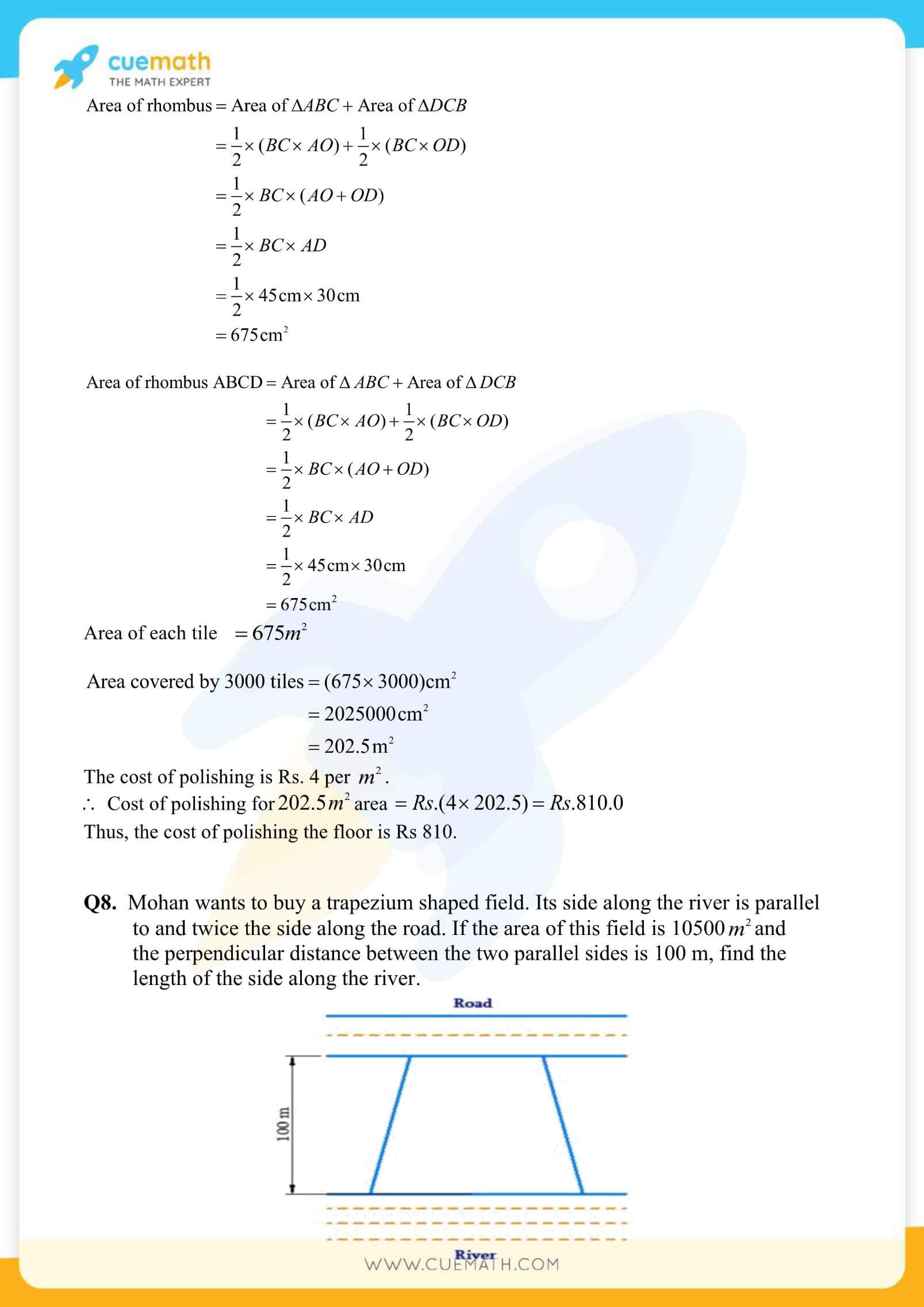 NCERT Solutions Class 8 Maths Chapter 11 Exercise 11 2 Mensuration
