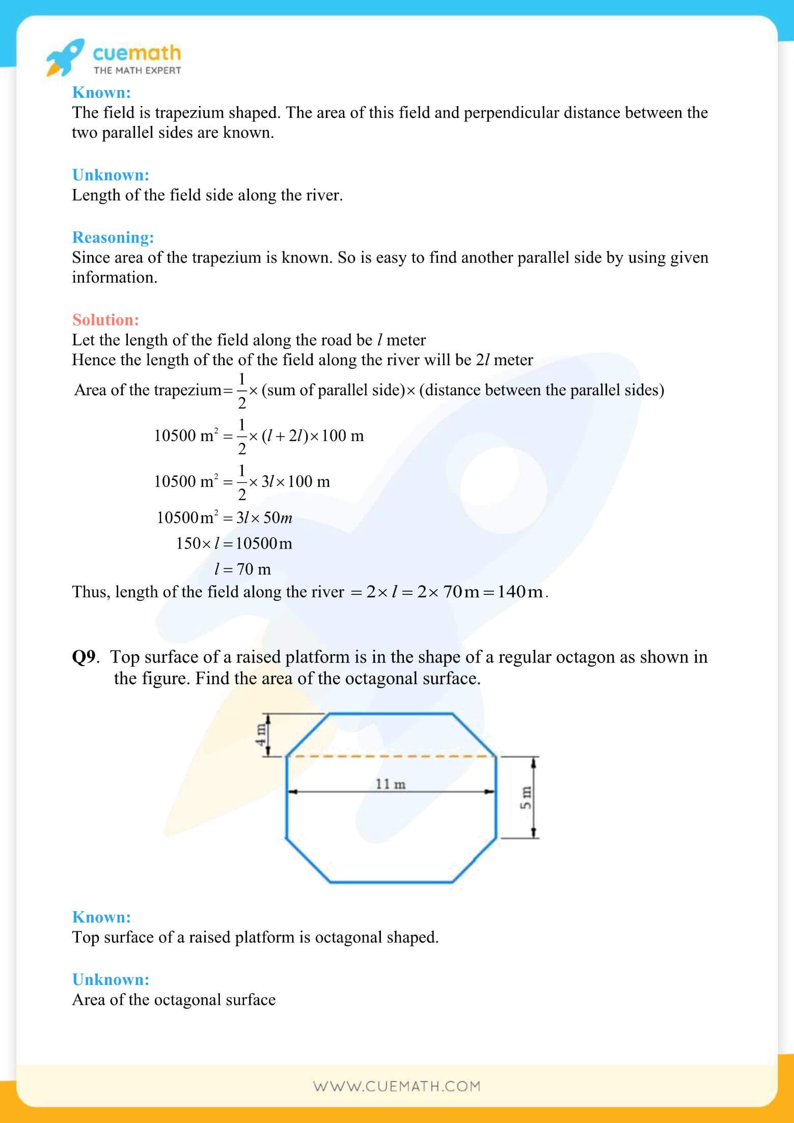 NCERT Solutions Class 8 Maths Chapter 11 Exercise 11 2 Mensuration