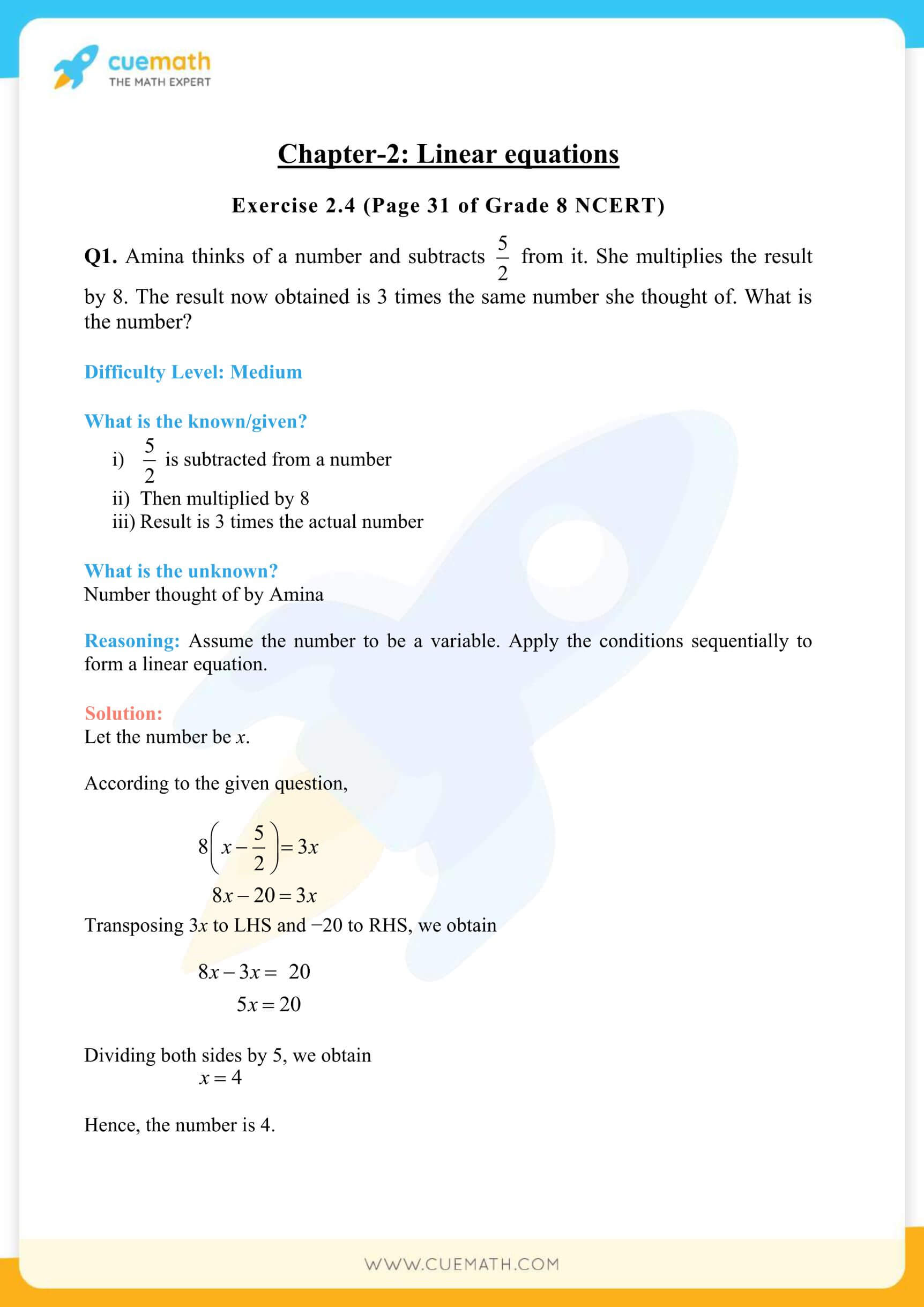 NCERT Solutions Class 8 Maths Chapter 2 Exercise 2 4 Download PDF 