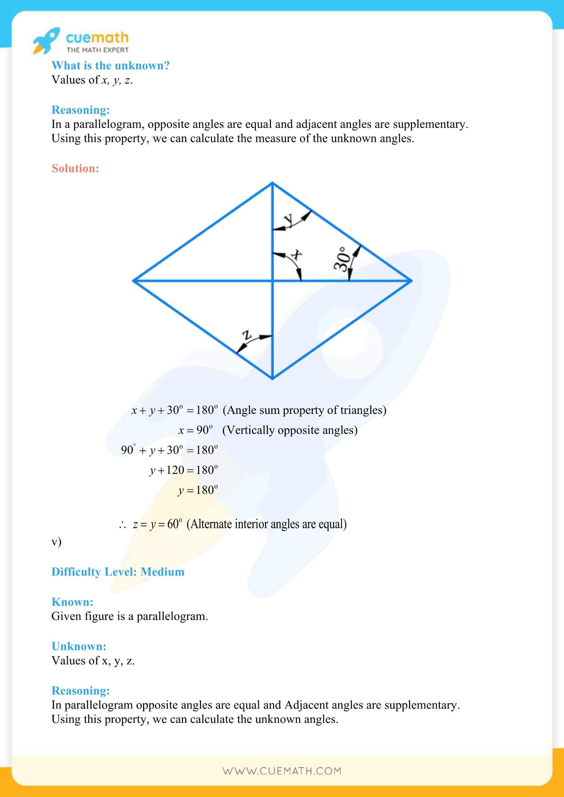 Case Study Questions Class 8 Maths Understanding Quadrilaterals