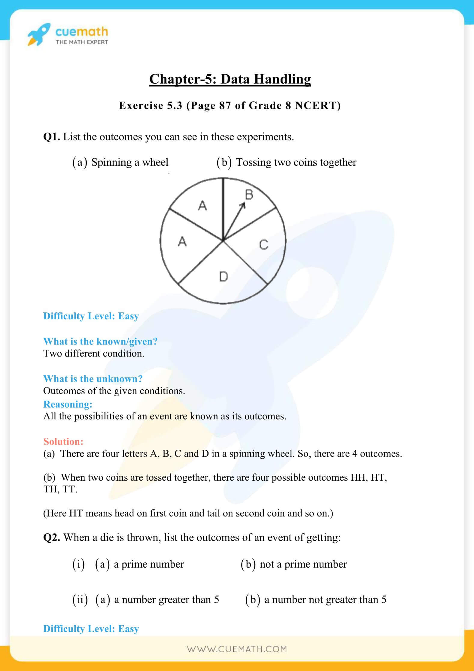 NCERT Solutions Class 8 Maths Chapter 5 Data Handling Access PDF