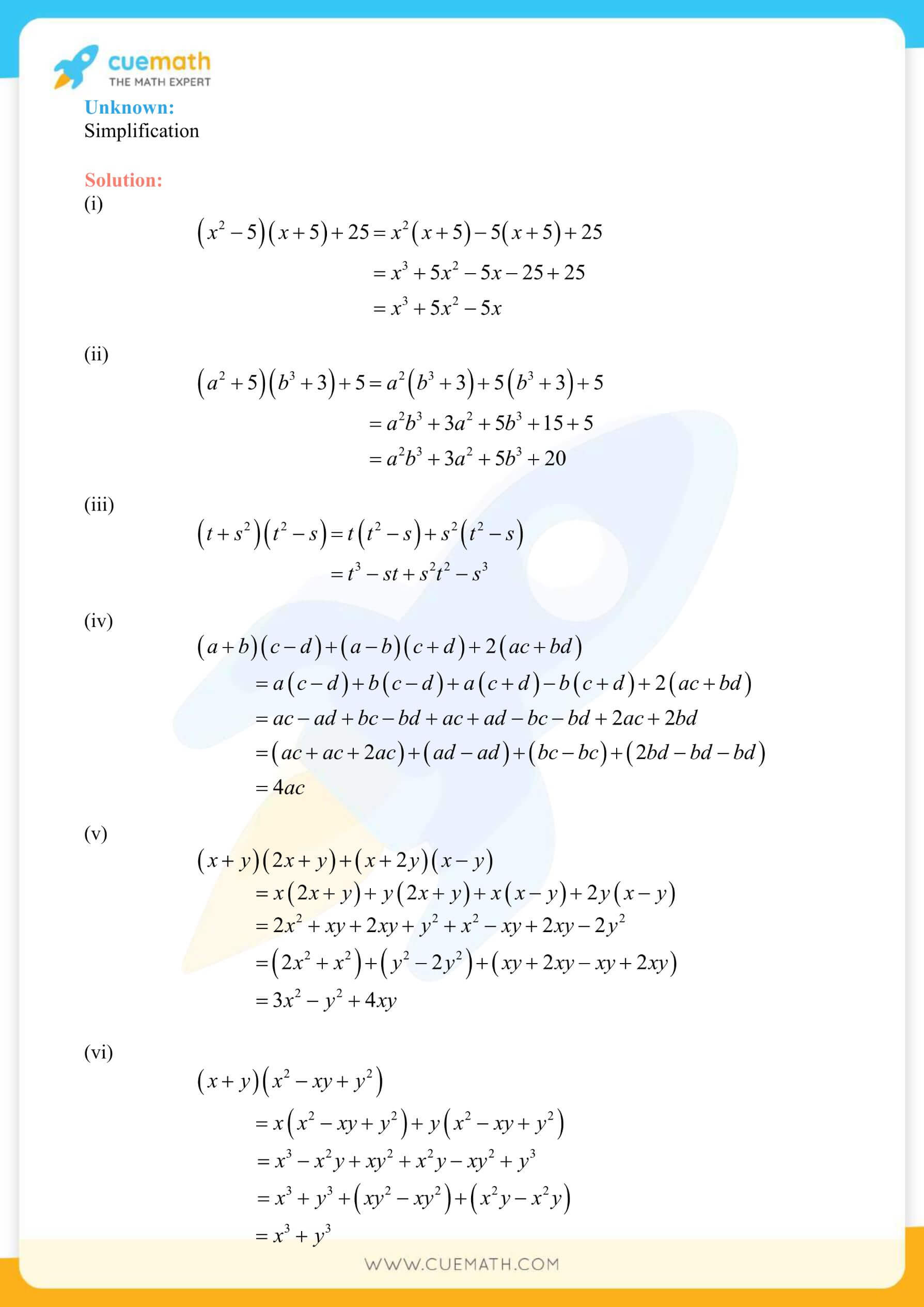 NCERT Solutions Class 8 Maths Chapter 9 Exercise 9 4 Algebraic NCERT Solutions Class 8 Maths Chapter 9 Exercise 9 4 Algebraic