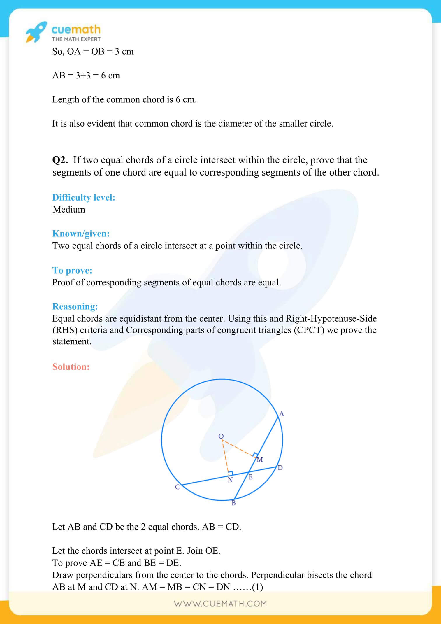 NCERT Solutions Class 9 Maths Chapter 10 Exercise 10 4 Circles NCERT Solutions Class 9 Maths Chapter 10 Exercise 10 4 Circles