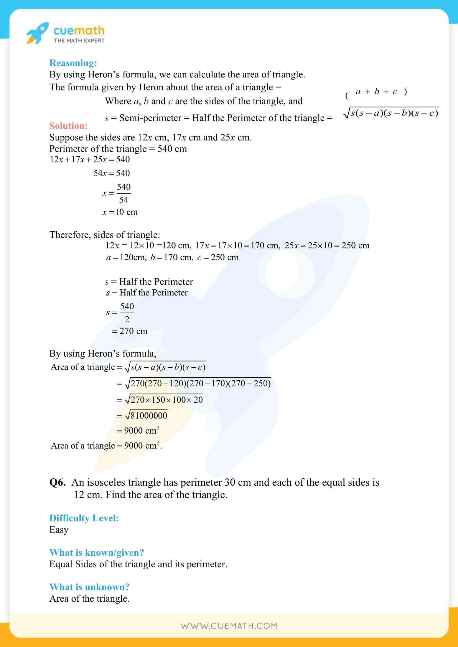 NCERT Solutions Class 9 Maths Chapter 12 Exercise 12 1 Heron s Formula NCERT Solutions Class 9 Maths Chapter 12 Exercise 12 1 Heron s Formula
