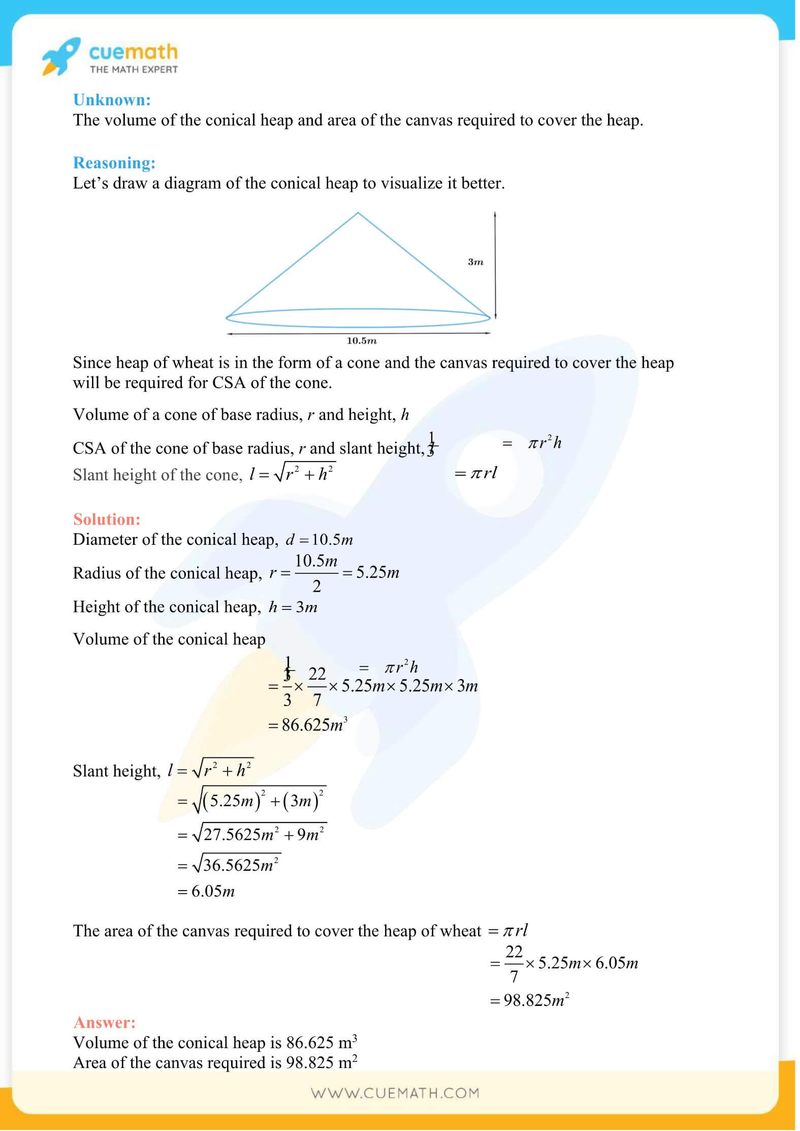 NCERT Solutions Class 9 Maths Chapter 13 Exercise 13 7 Surface Areas NCERT Solutions Class 9 Maths Chapter 13 Exercise 13 7 Surface Areas